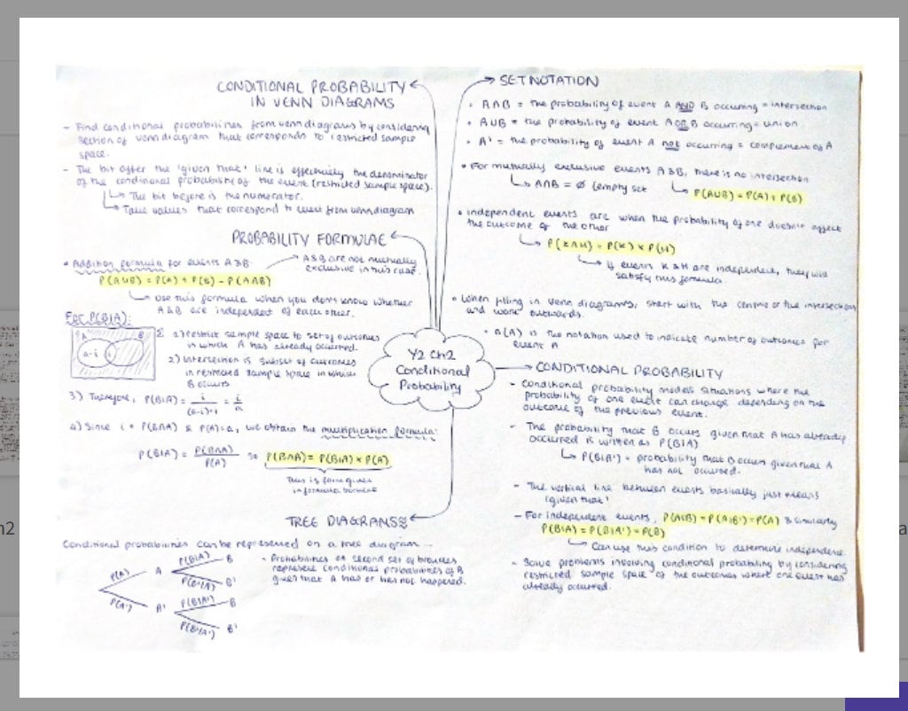 Edexcel A-level Maths Statistics A* Summary Mind Maps (year 1/AS and ...