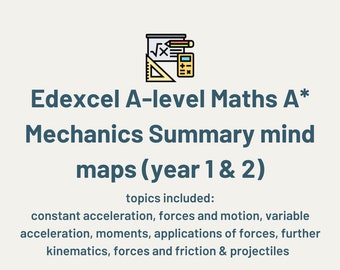Edexcel A-level Maths Statistics A* Summary Mind Maps (year 1/AS and Year 2/A2) - Etsy