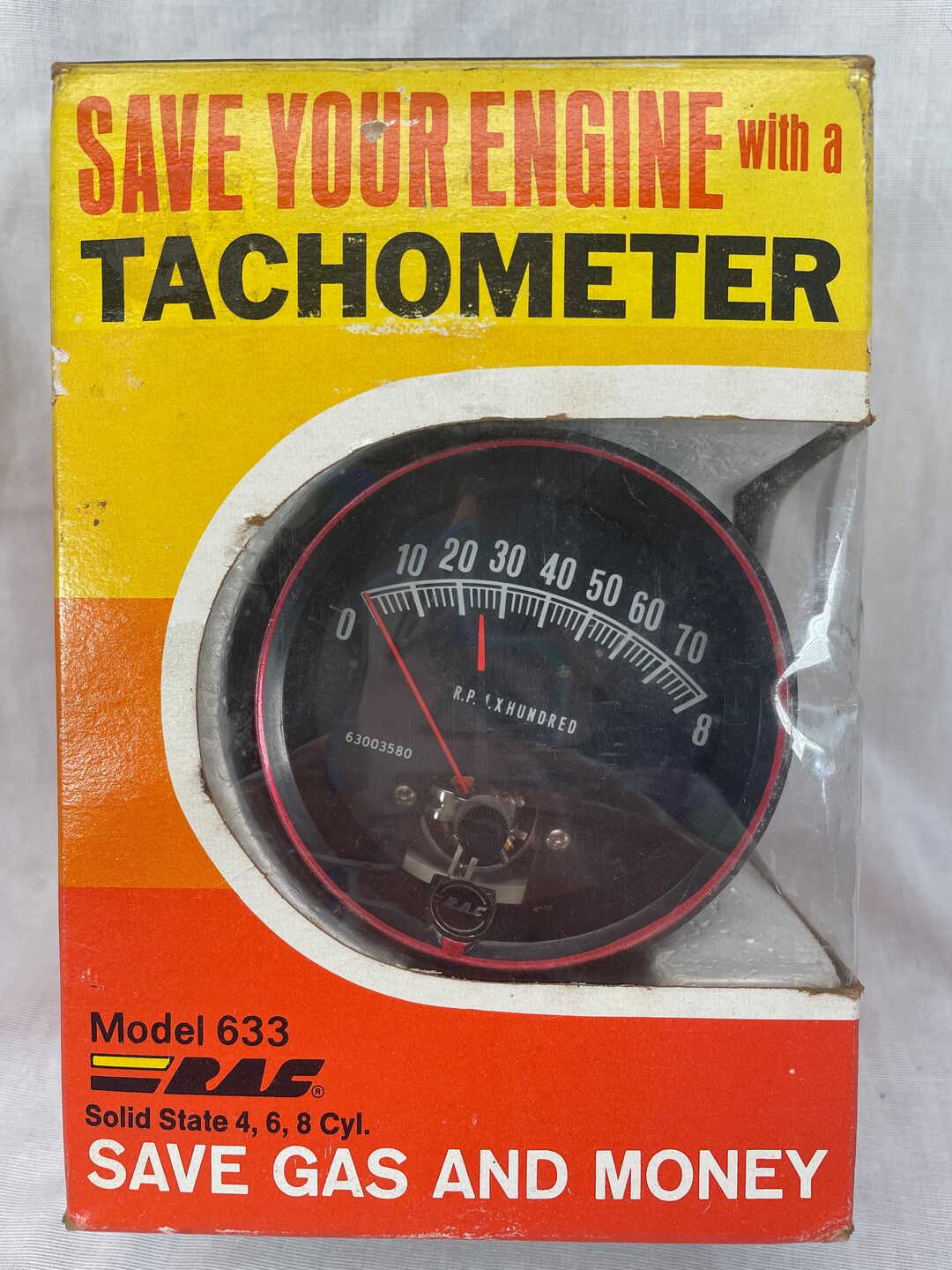 1970's RAC Tachometer Model 633 new Old Stock - Etsy