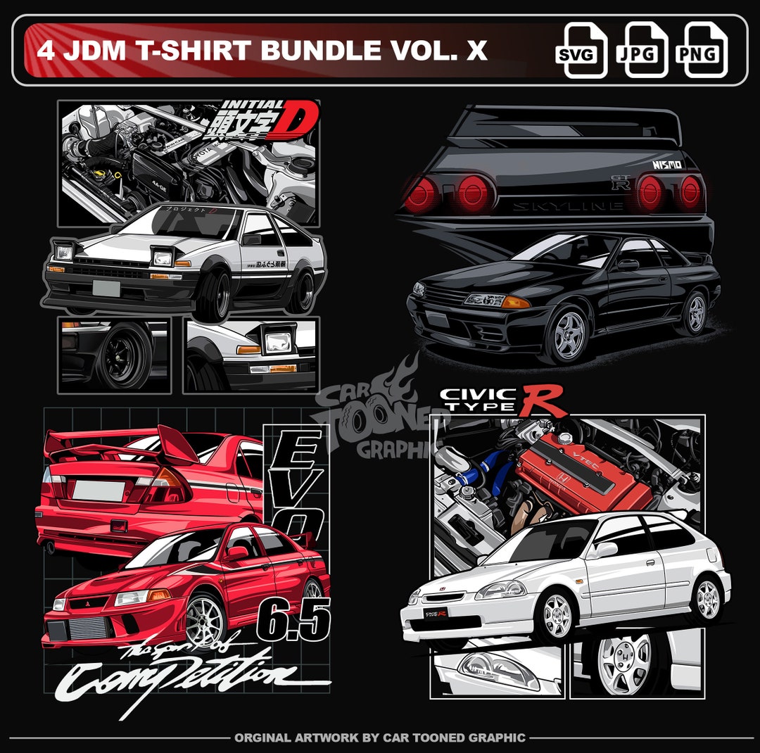 JDM Tshirt Design PNG, Cars Graphic, Tshirt Digital File, Clothing ...