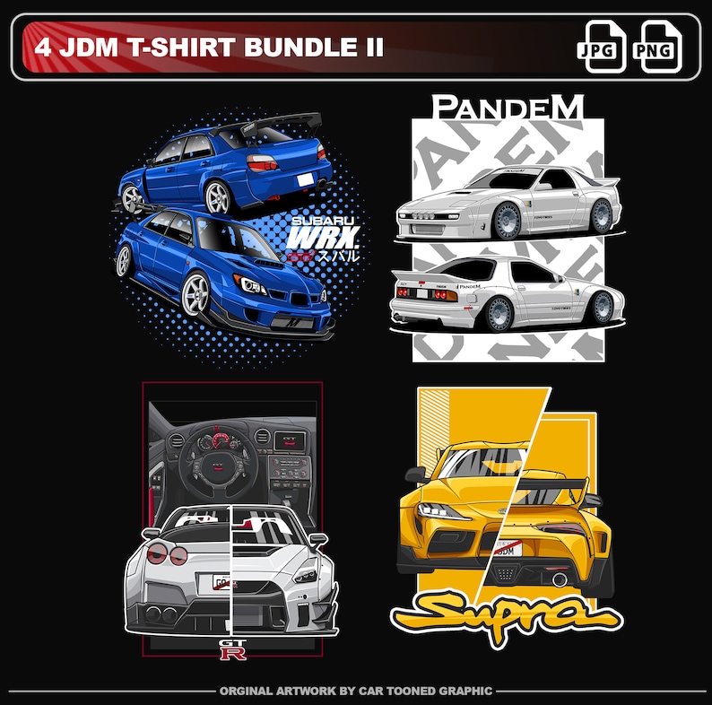 JDM Tshirt Design PNG, Cars Graphic, Tshirt Digital File, Clothing ...
