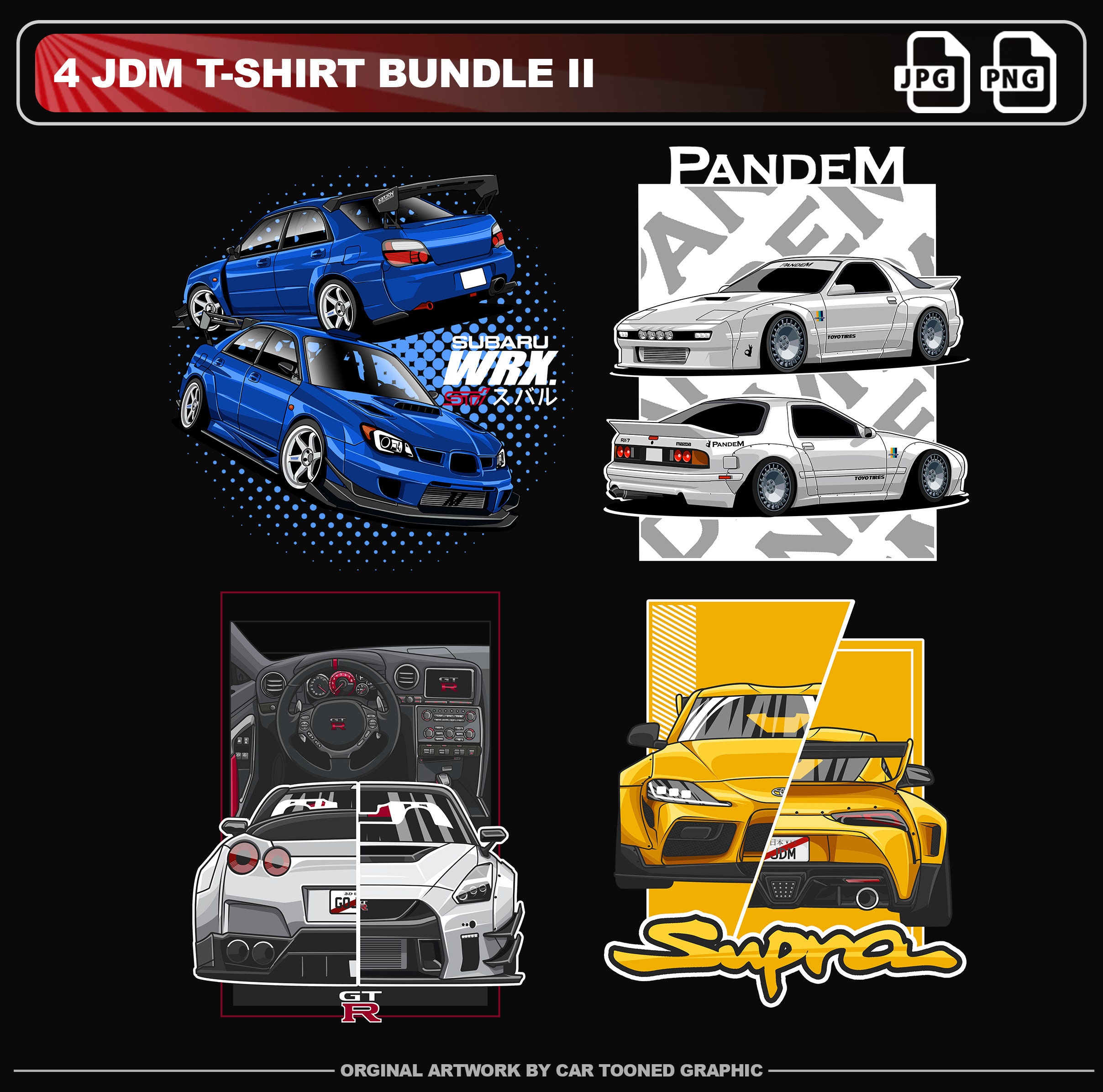 JDM Tshirt Design PNG, Cars Graphic, Tshirt Digital File, Clothing ...