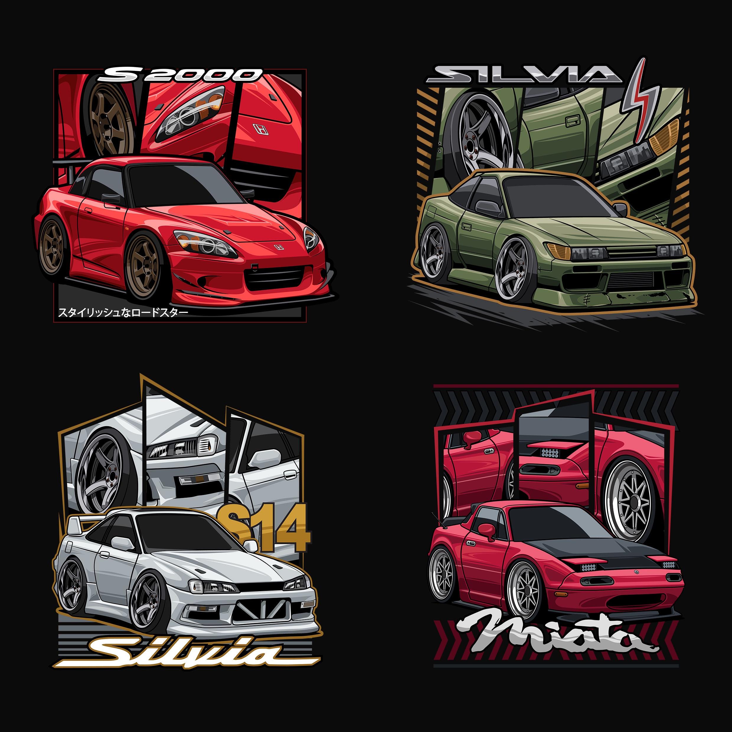 JDM Tshirt Design PNG, Cars Graphic, Tshirt Digital File, Clothing ...
