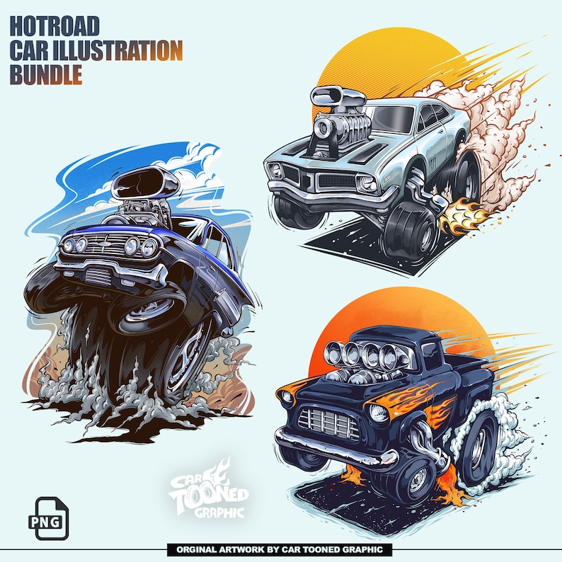 Hotroad Car Tshirt Design PNG, Vintage Car, Muscle Car, Tshirt Digital ...