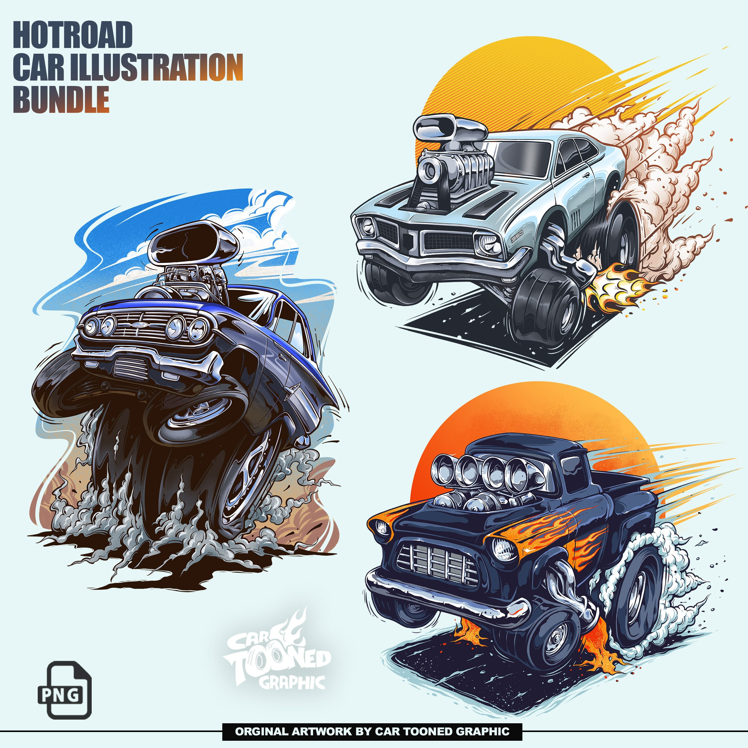 Hotroad Car Tshirt Design PNG, Vintage Car, Muscle Car, Tshirt Digital ...