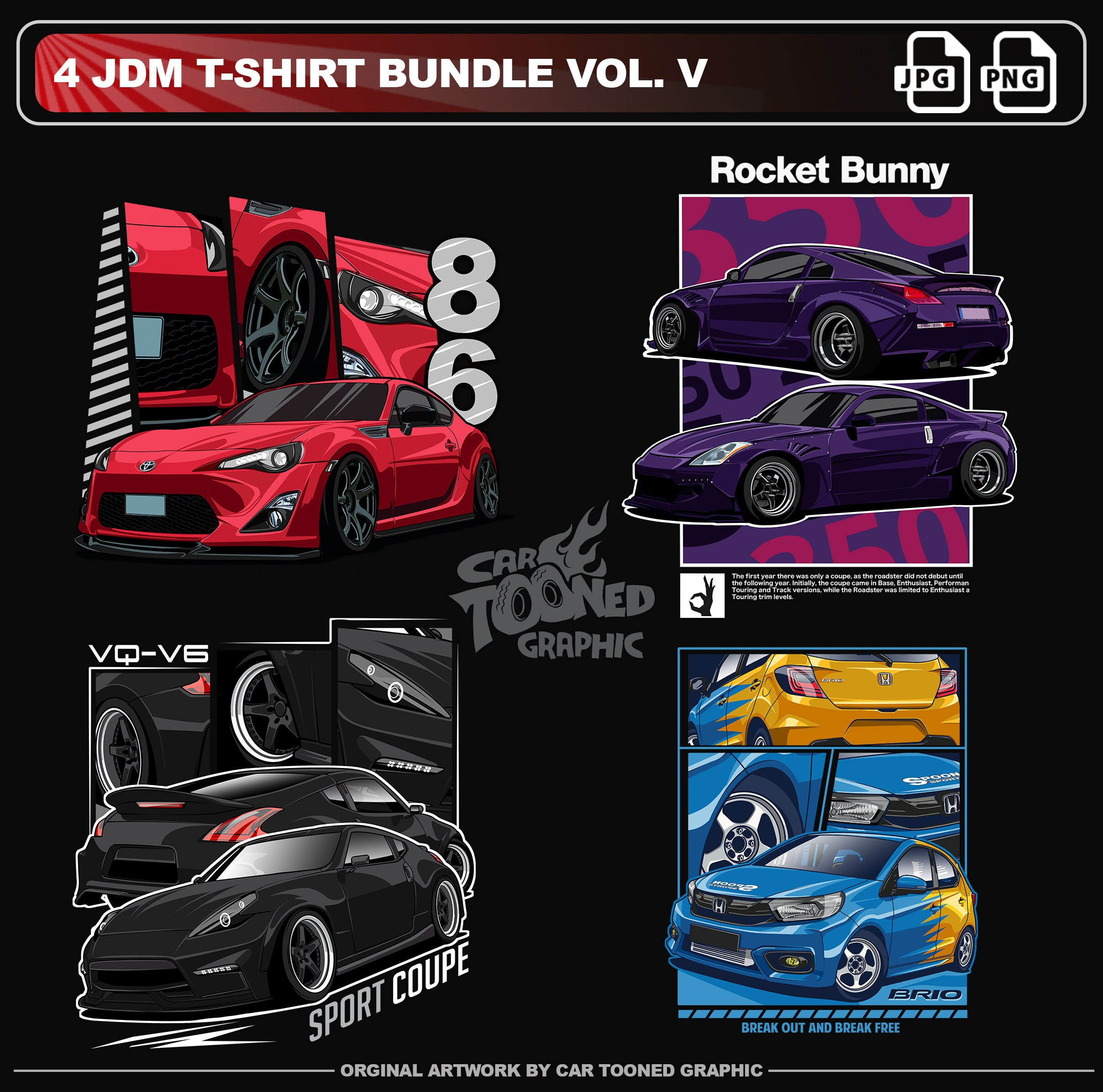 JDM Tshirt Design PNG, Cars Graphic, Tshirt Digital File, Clothing ...
