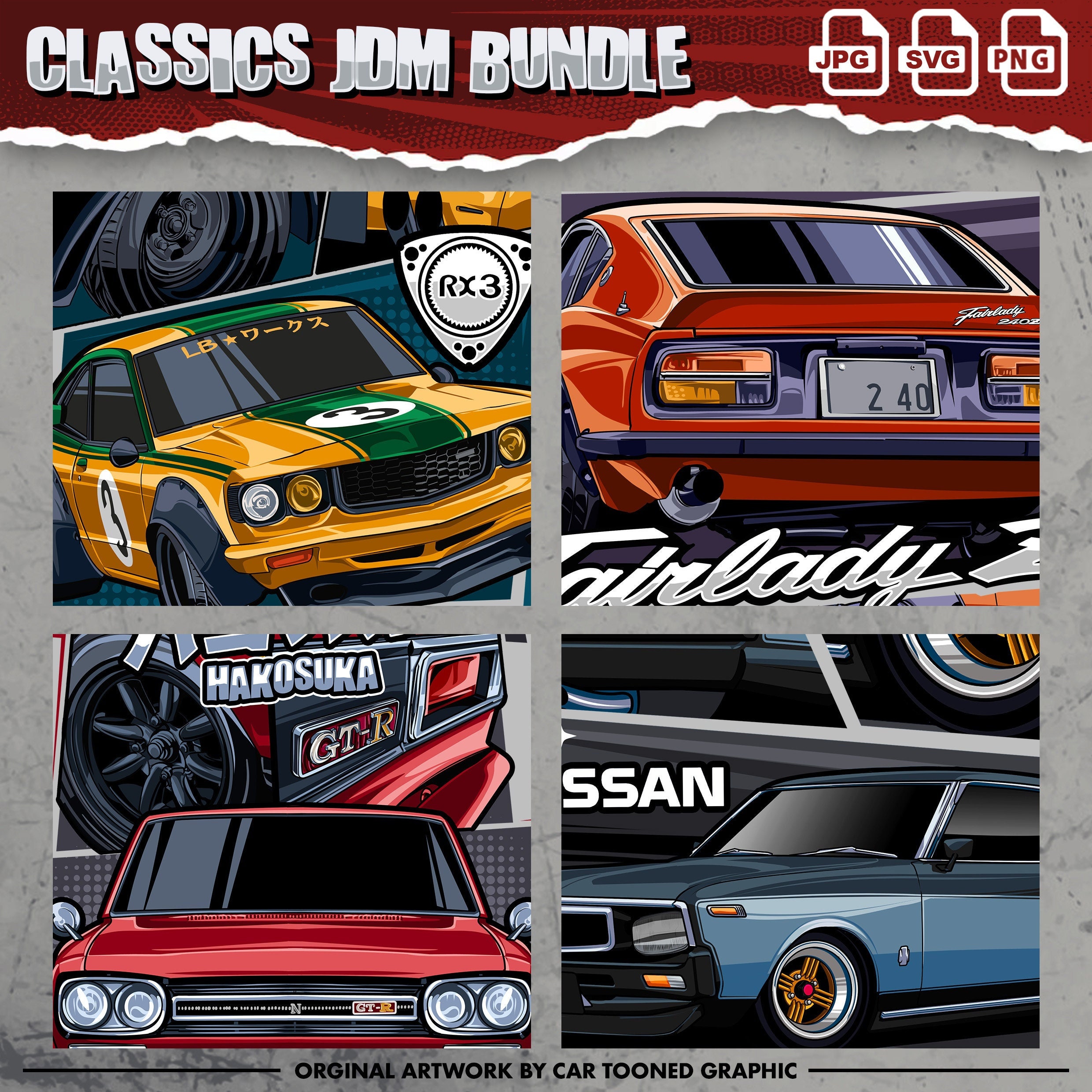 JDM Tshirt Design PNG, Cars Graphic, Tshirt Digital File, Clothing ...