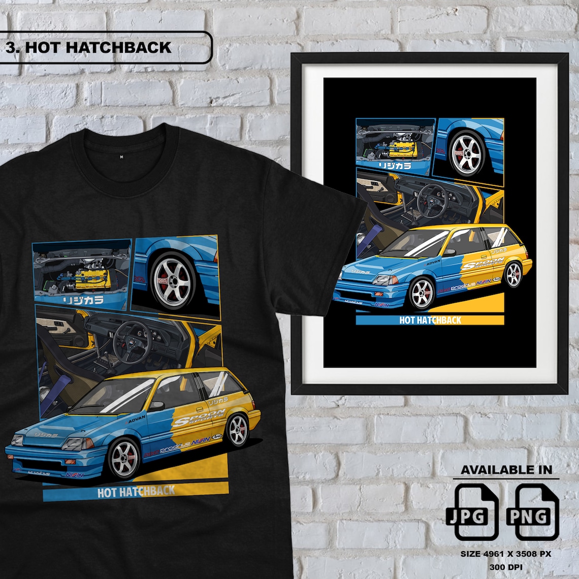 JDM Tshirt Design PNG, Cars Graphic, Tshirt Digital File, Clothing ...