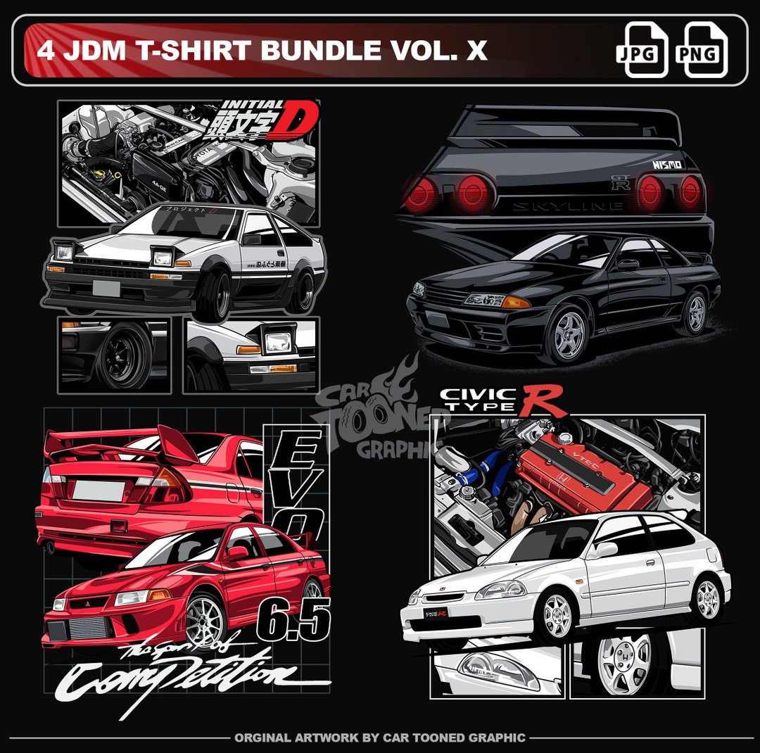 JDM Tshirt Design PNG, Cars Graphic, Tshirt Digital File, Clothing ...