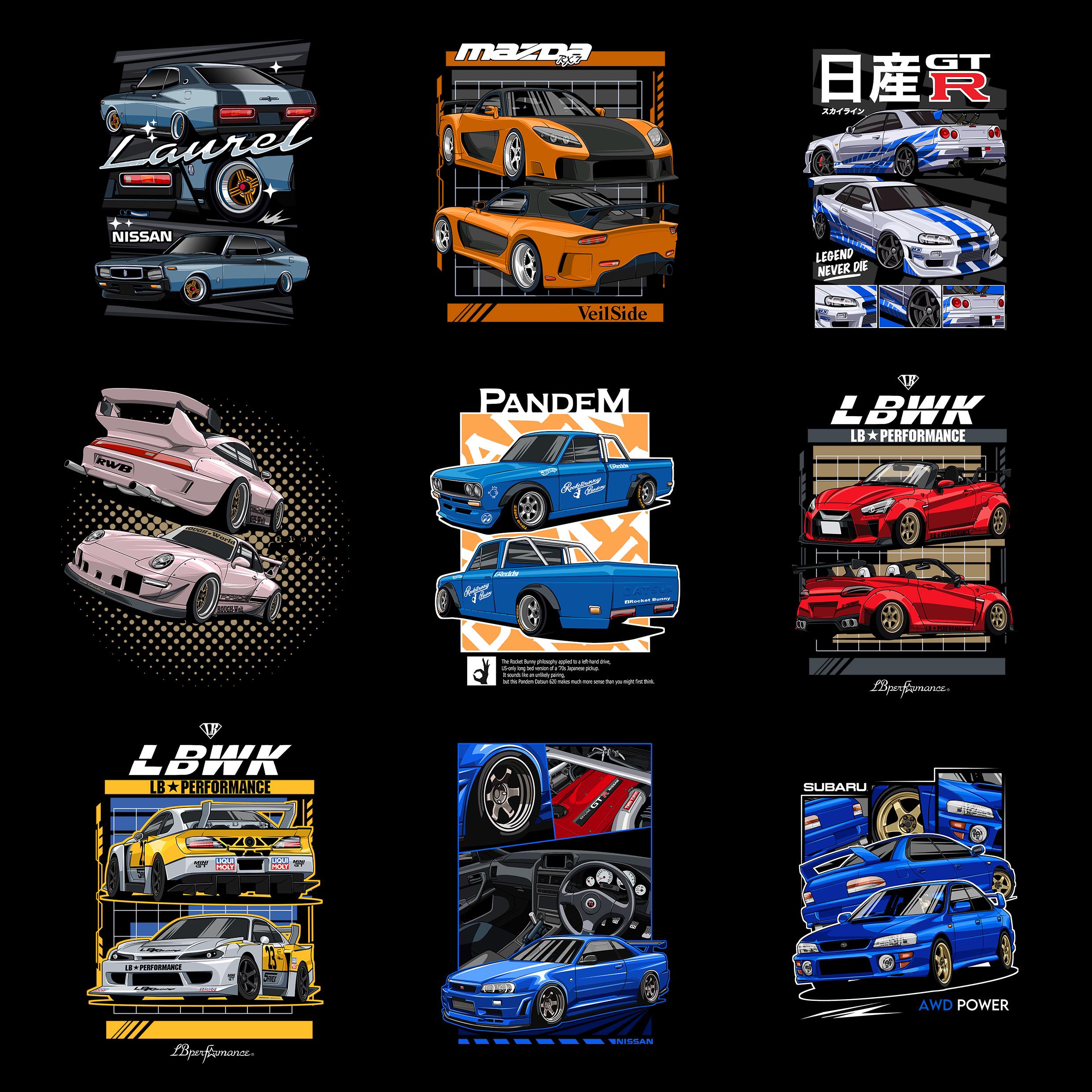 JDM T-shirt Design PNG, Cars Graphic, T-shirt Digital File, Clothing ...