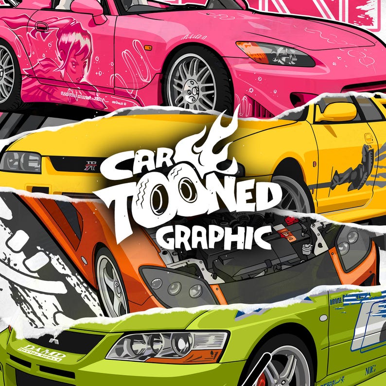 JDM Tshirt Design Bundle PNG, the Fast and the Furious Car, Car Graphic ...