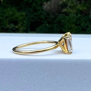 Sapphire Toi Et Moi Ring in 18K Yellow Gold Over Sterling Silver Women ...