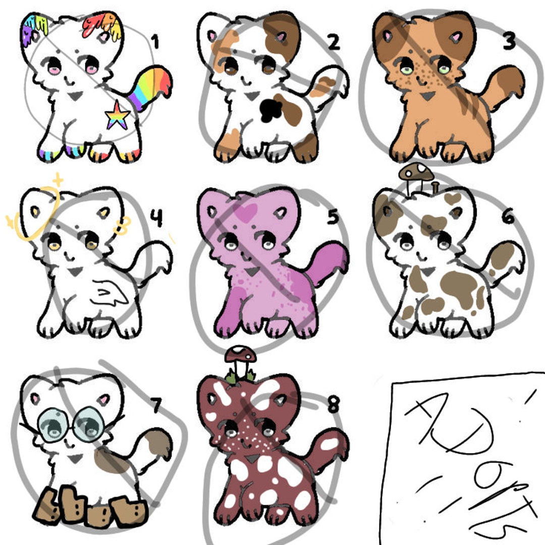 CHEAP Chibi Fursona Adopts - Etsy