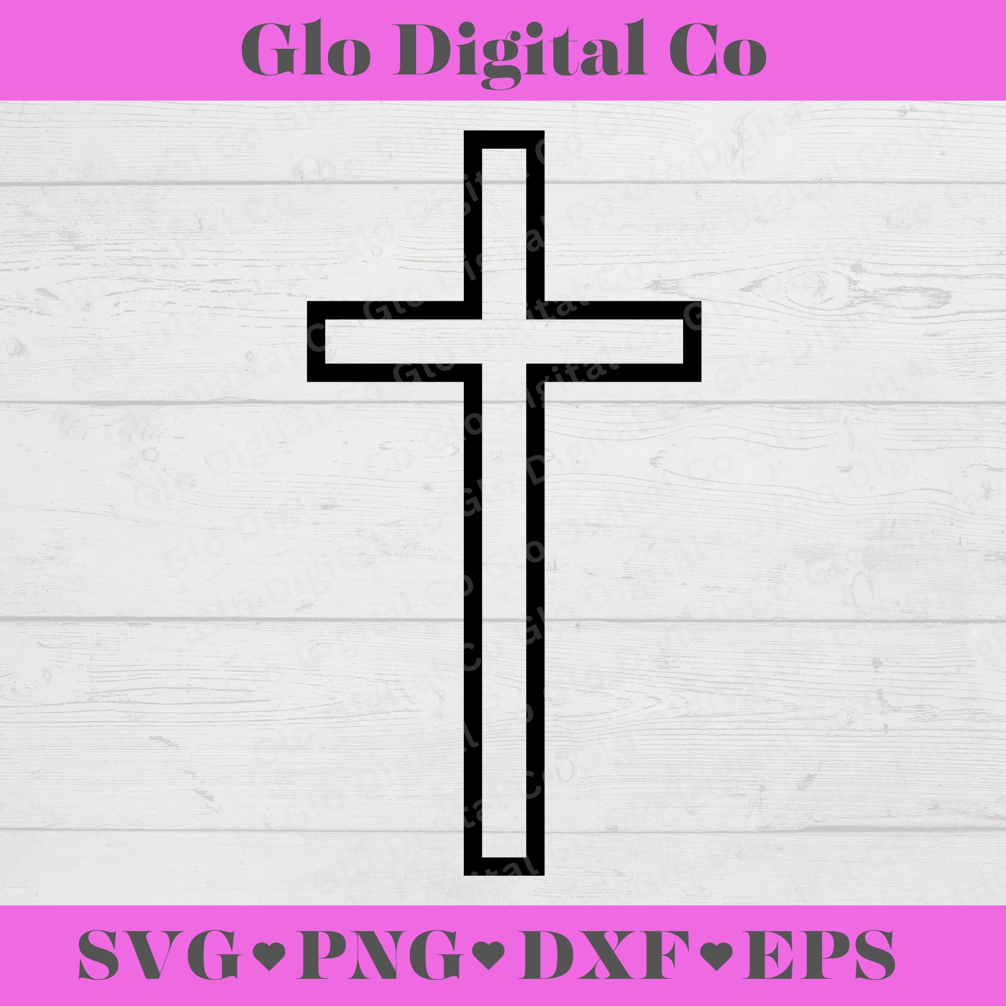 Cross SVG, Cross PNG, Cross Outline SVG - Etsy