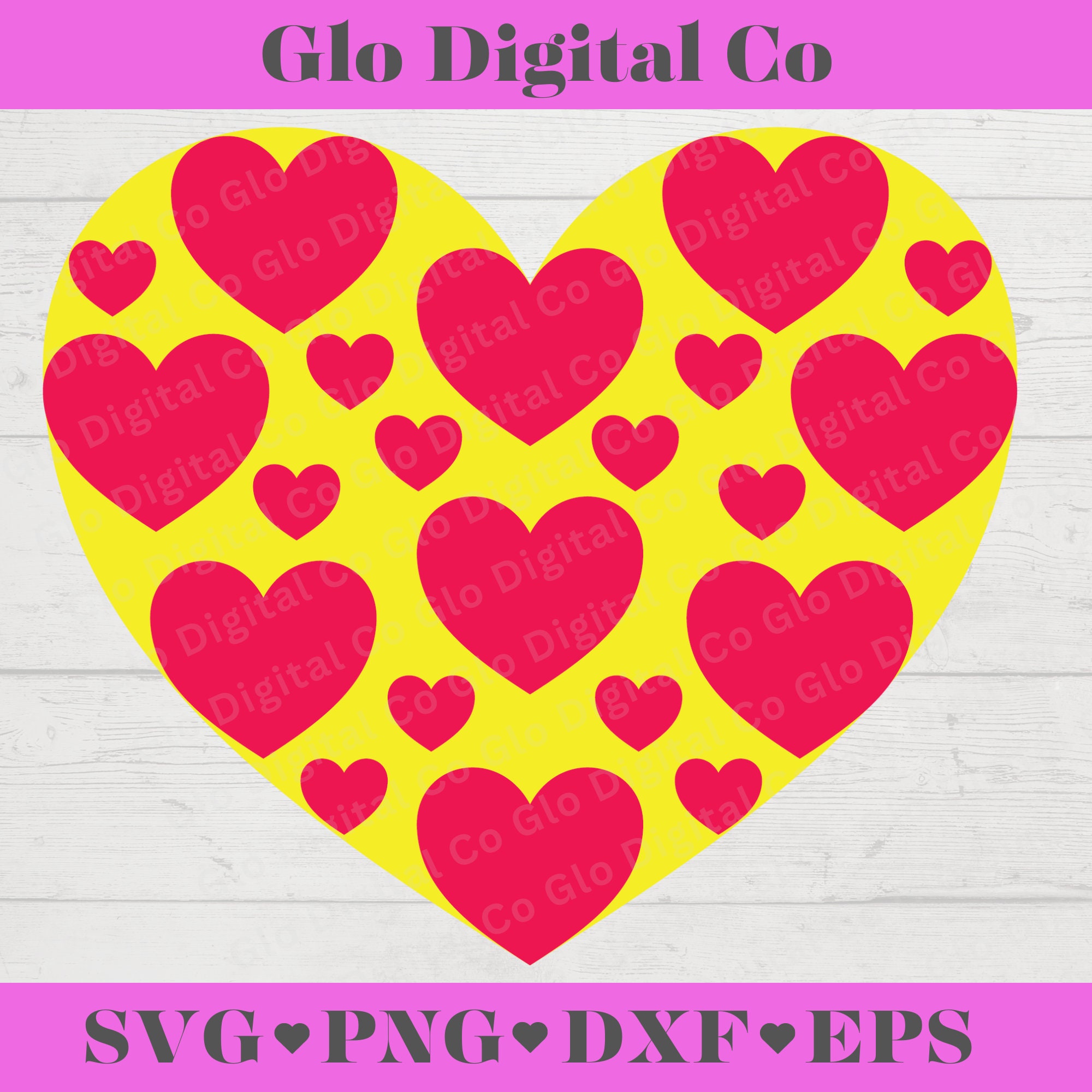 Layered Heart SVG, 3 Different PNG, Love Heart SVG, Love Heart Cut ...