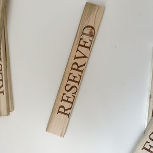 Reserved Signs for Floor Seating and Banquette Seating at Weddings ...
