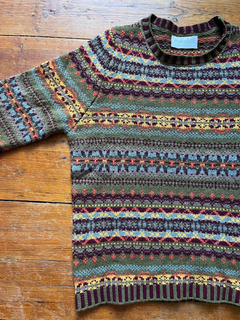 Fairisle Kinross Sweater by Eribe in Rowan Colour 100% Super Soft ...