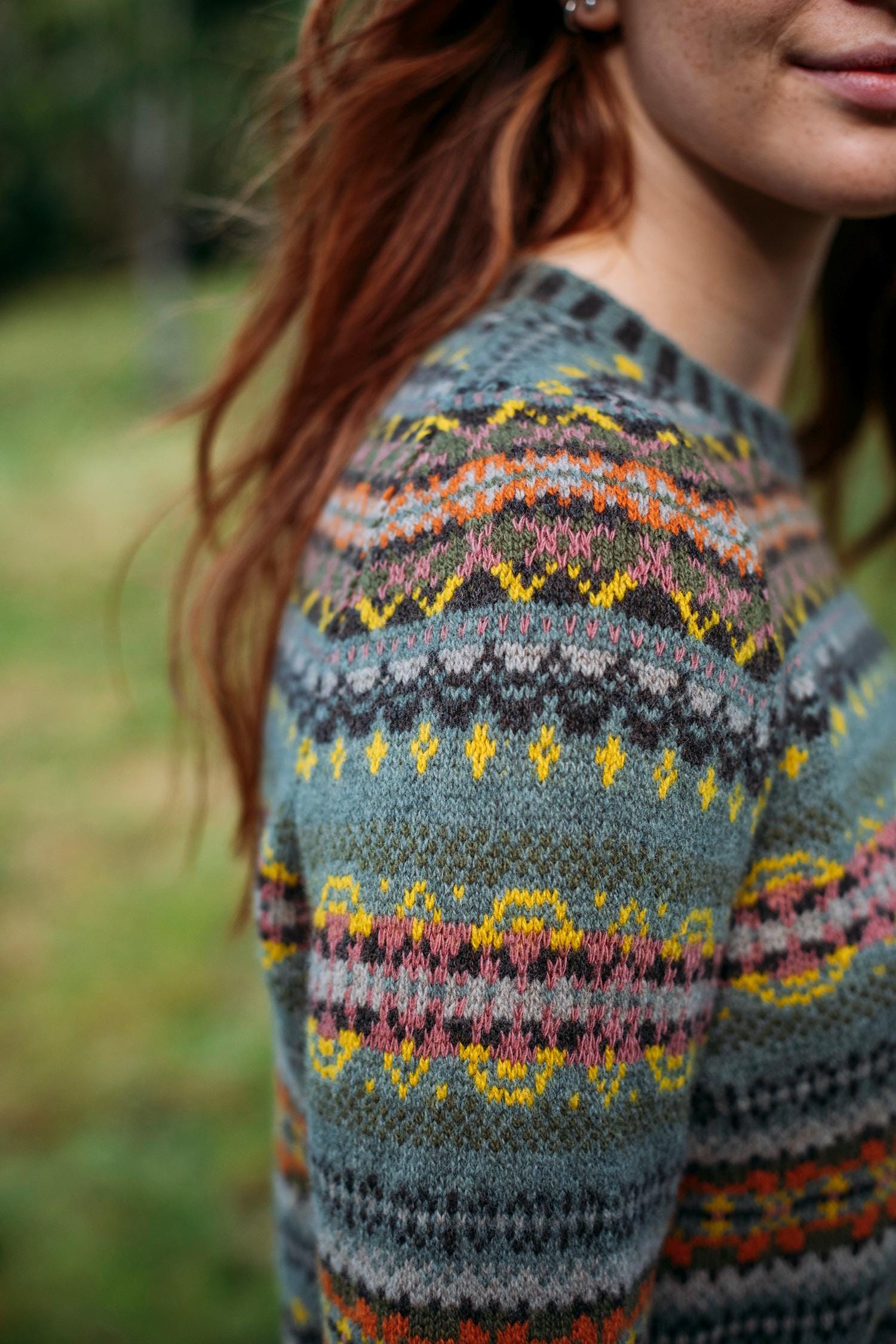 Fairisle Kinross Sweater by Eribe in Agate Colour 100% Super Soft ...