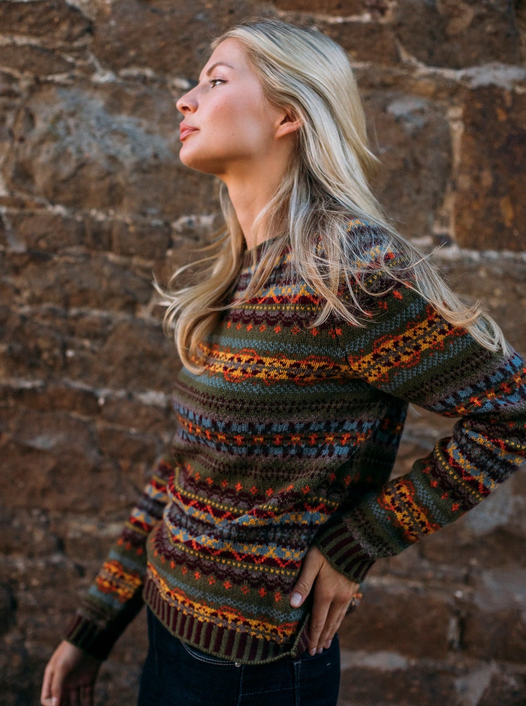 Fairisle Kinross Sweater by Eribe in Rowan Colour 100% Super Soft ...