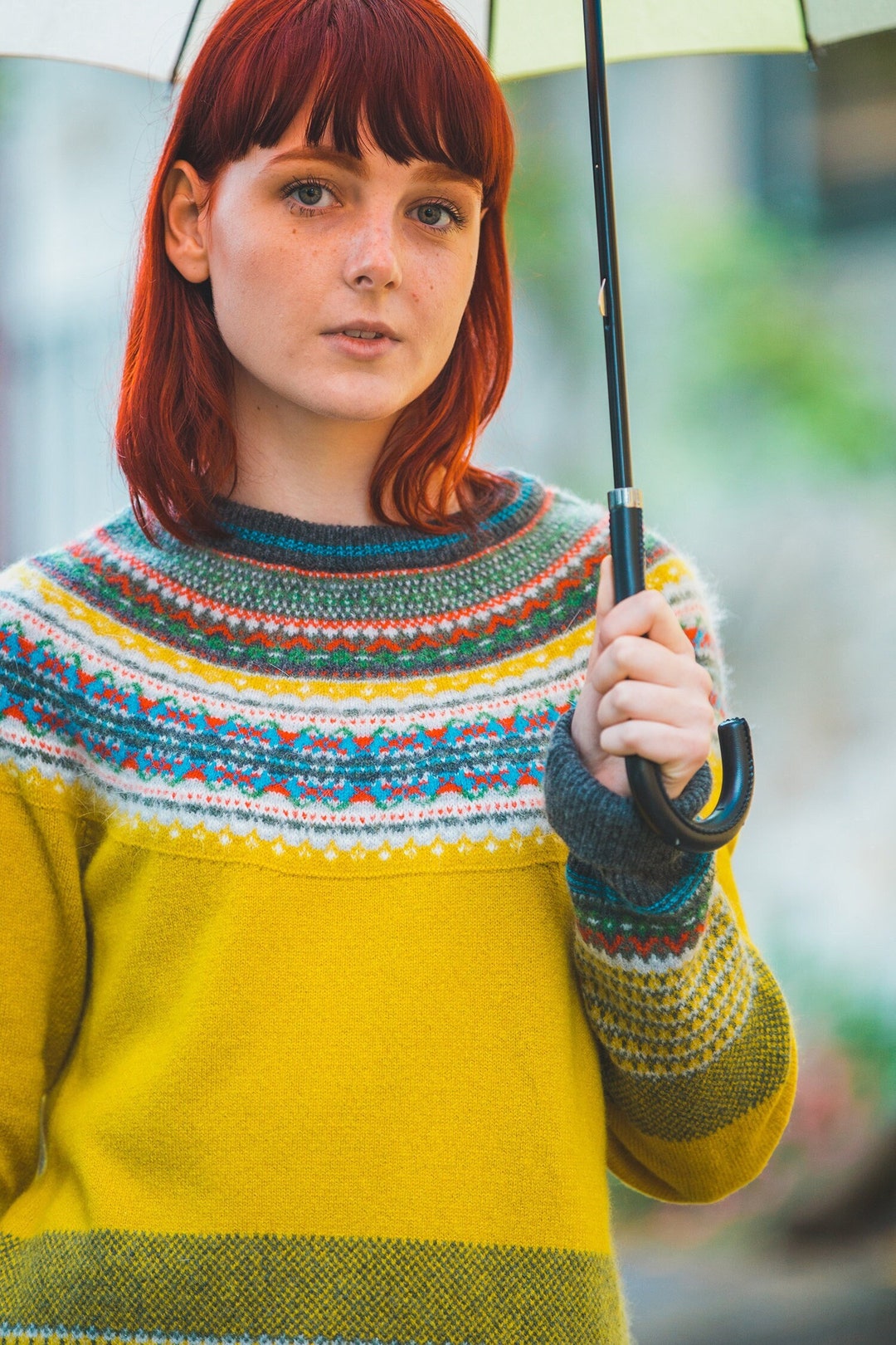 Alpine Sweater by Eribe in Piccalilli 96% Lambswool With Angora ...