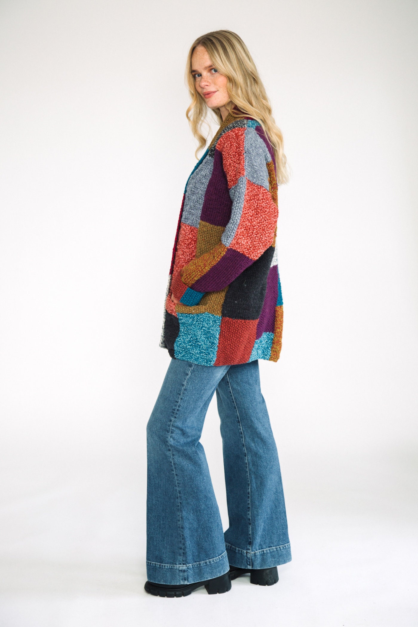 Amano Portobello Patchwork Wrap Multicolour Vintage Bohemian Hand ...