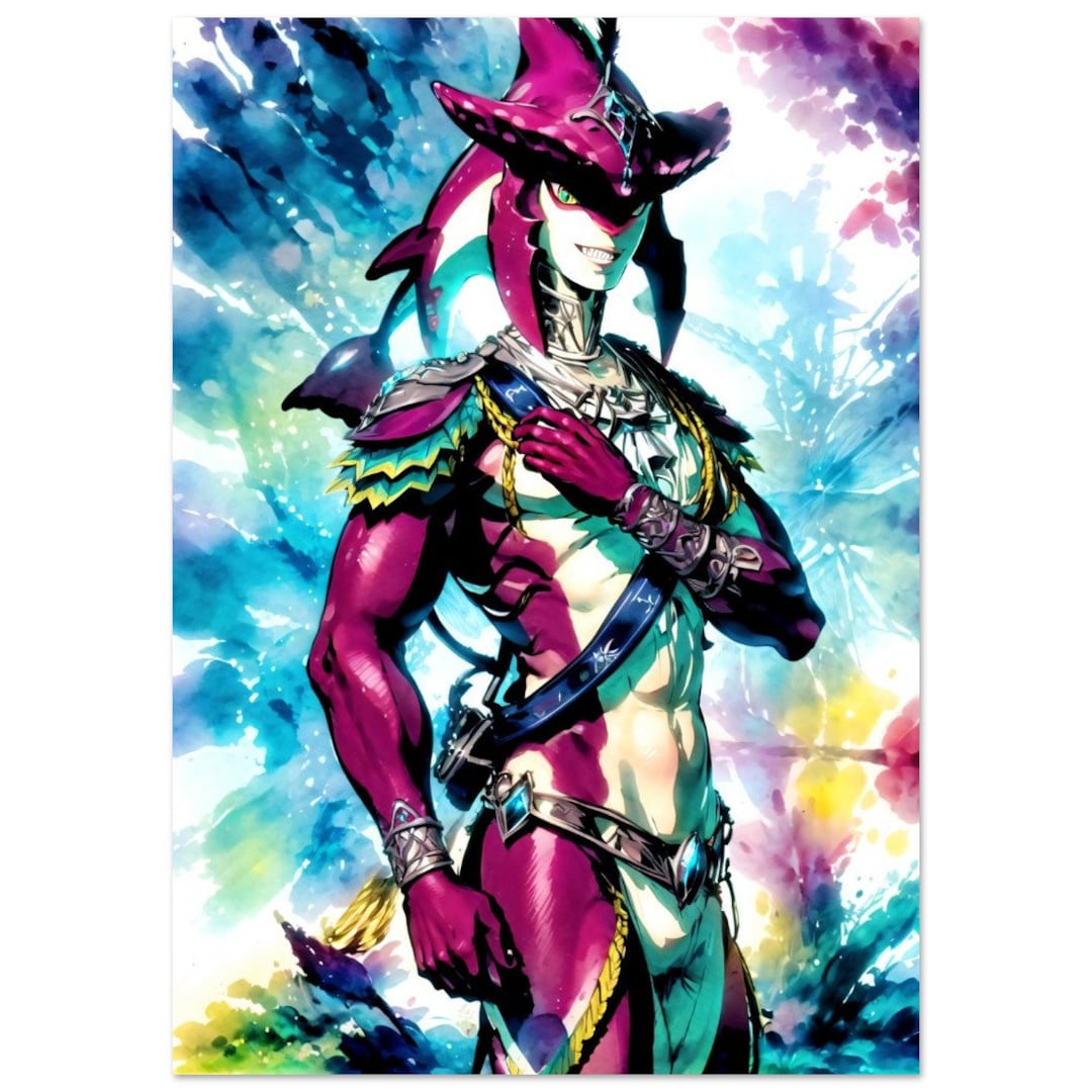 Sidon Poster Legend of Zelda Tears of the Kingdom Premium Matte Paper ...
