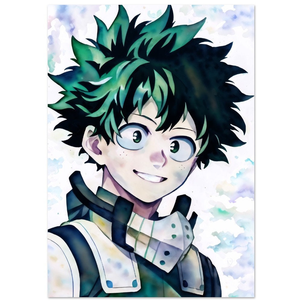 Izuku Midoriya deku My Hero Academia Premium Matte Paper Poster - Etsy