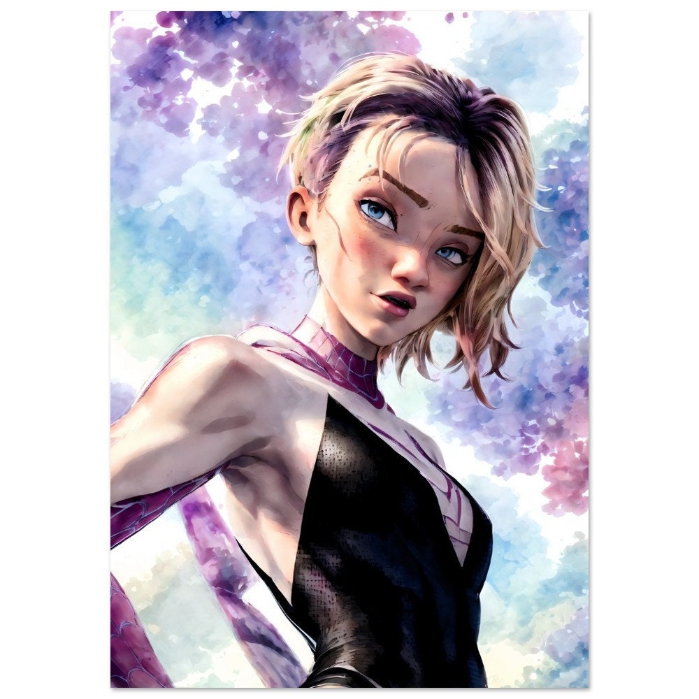 Gwen Stacy Poster Across the Spider-verse Premium Matte Paper Poster ...