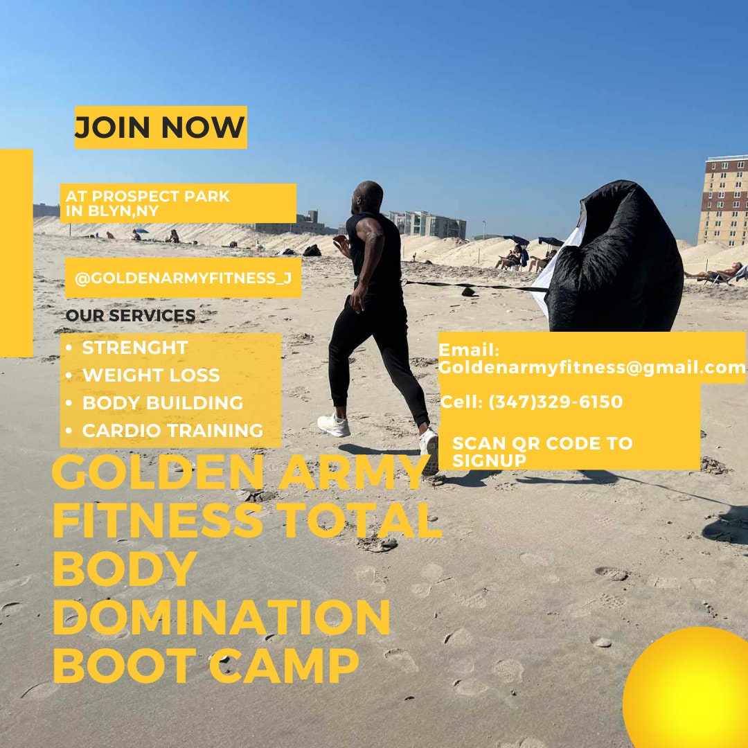 Golden Army Fitness Total Body Domination Outdoor Bootcamp - Etsy
