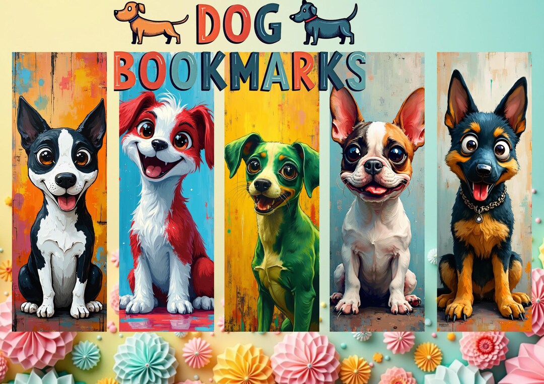 40+ Printable Dog Bookmarks for Dog Lovers and Book Lovers, Bookmarks ...
