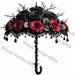 10+ Gothic Umbrella With Blood Red Roses Clipart, Goth Gothcore Emo ...