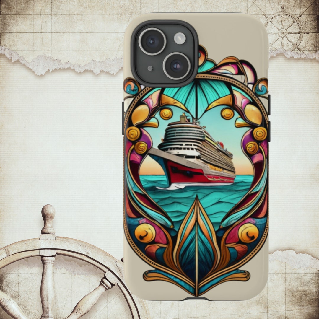 IPhone 15 Case and More: Stained Glass Ship Design. Fits - Etsy