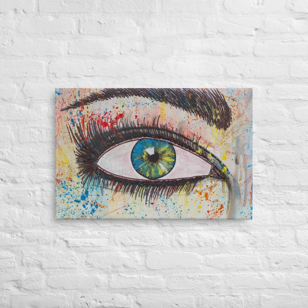Colorful Abstract Eye Art Print - Etsy