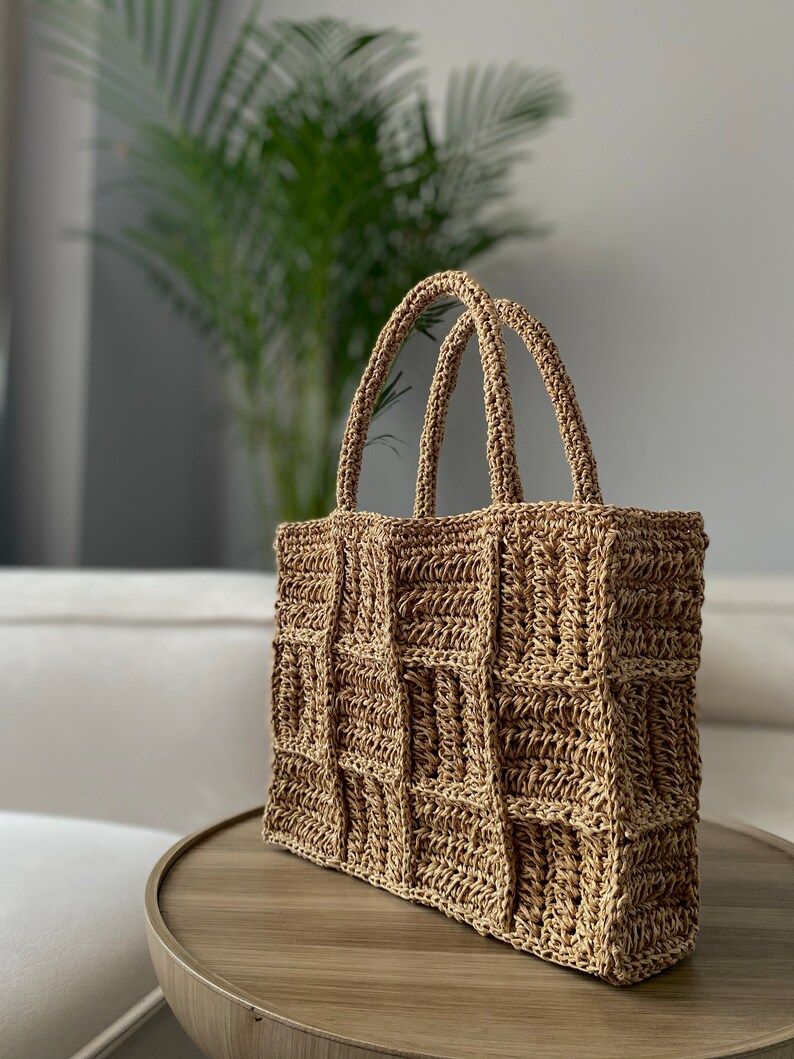 Crochet Summer Bag Pattern, Baguette Bag , Stylish Craft Bag, DIY ...