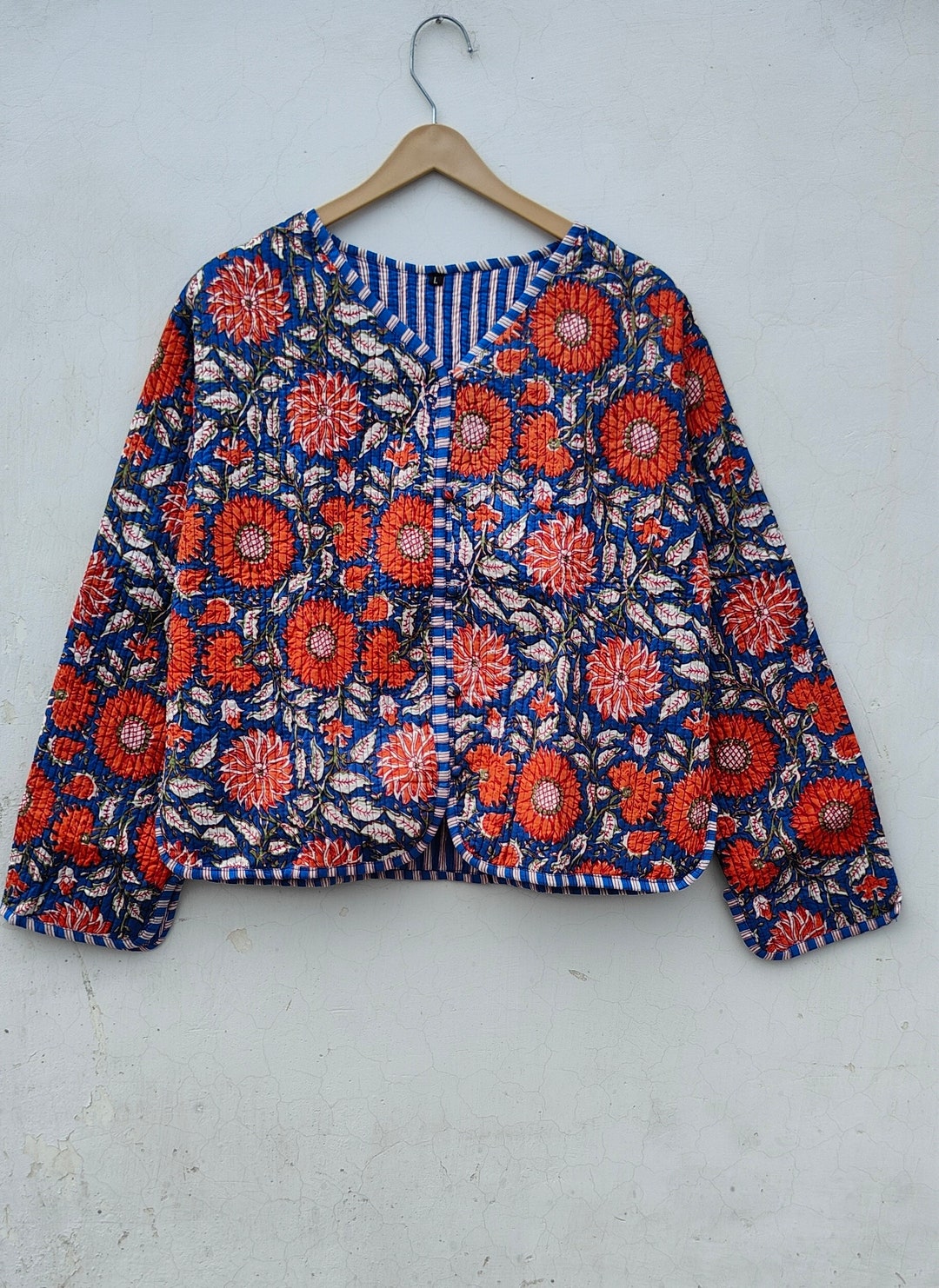 Indian Handmade Quilted Jacket & Koat Patchwork Kimono Jacket for Women ...