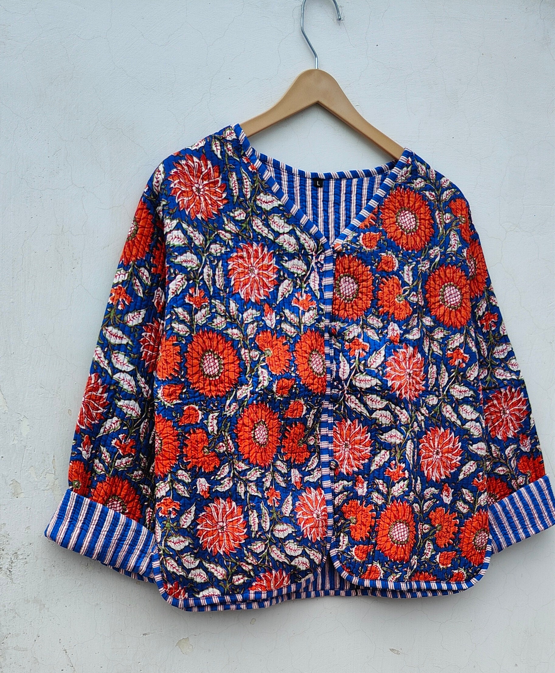 Indian Handmade Quilted Jacket & Koat Patchwork Kimono Jacket for Women ...