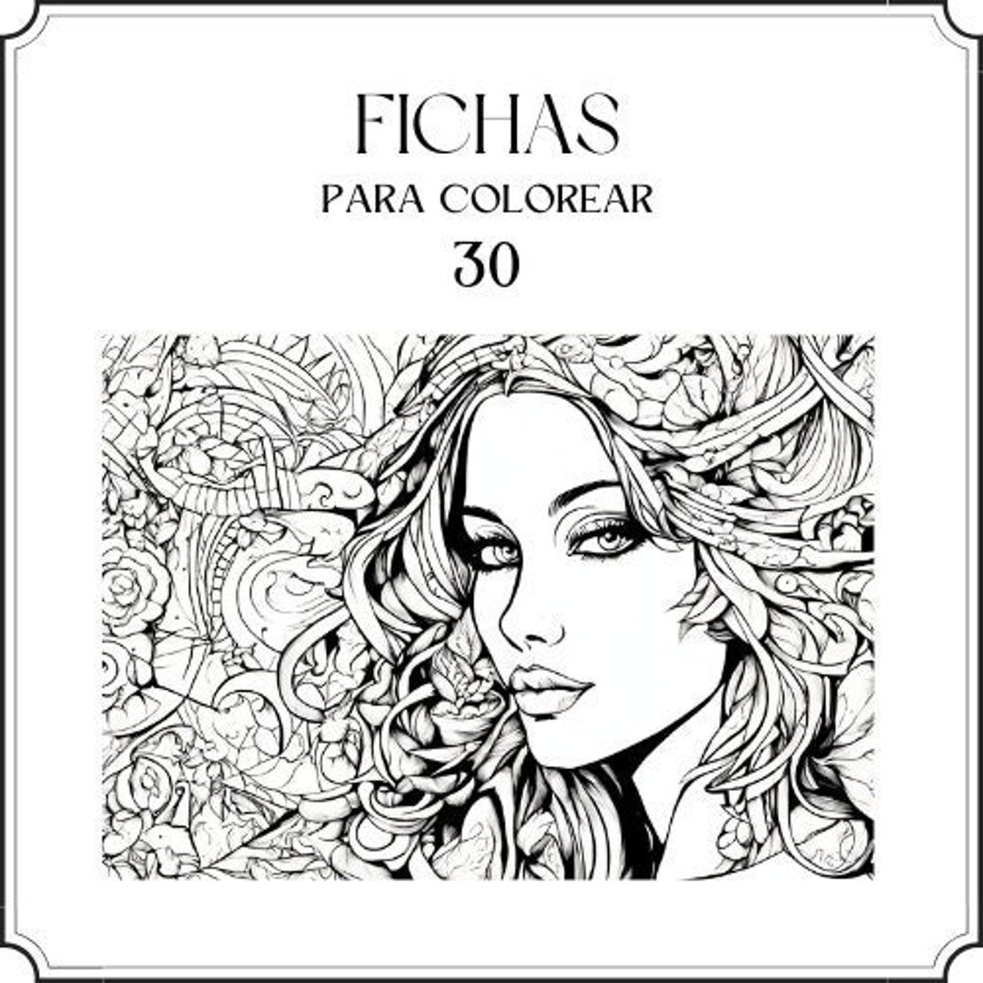 Fichas para colorear - Etsy España