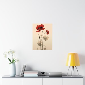 Red Opium Japanese Premium Matte Posters Wall Art - Etsy