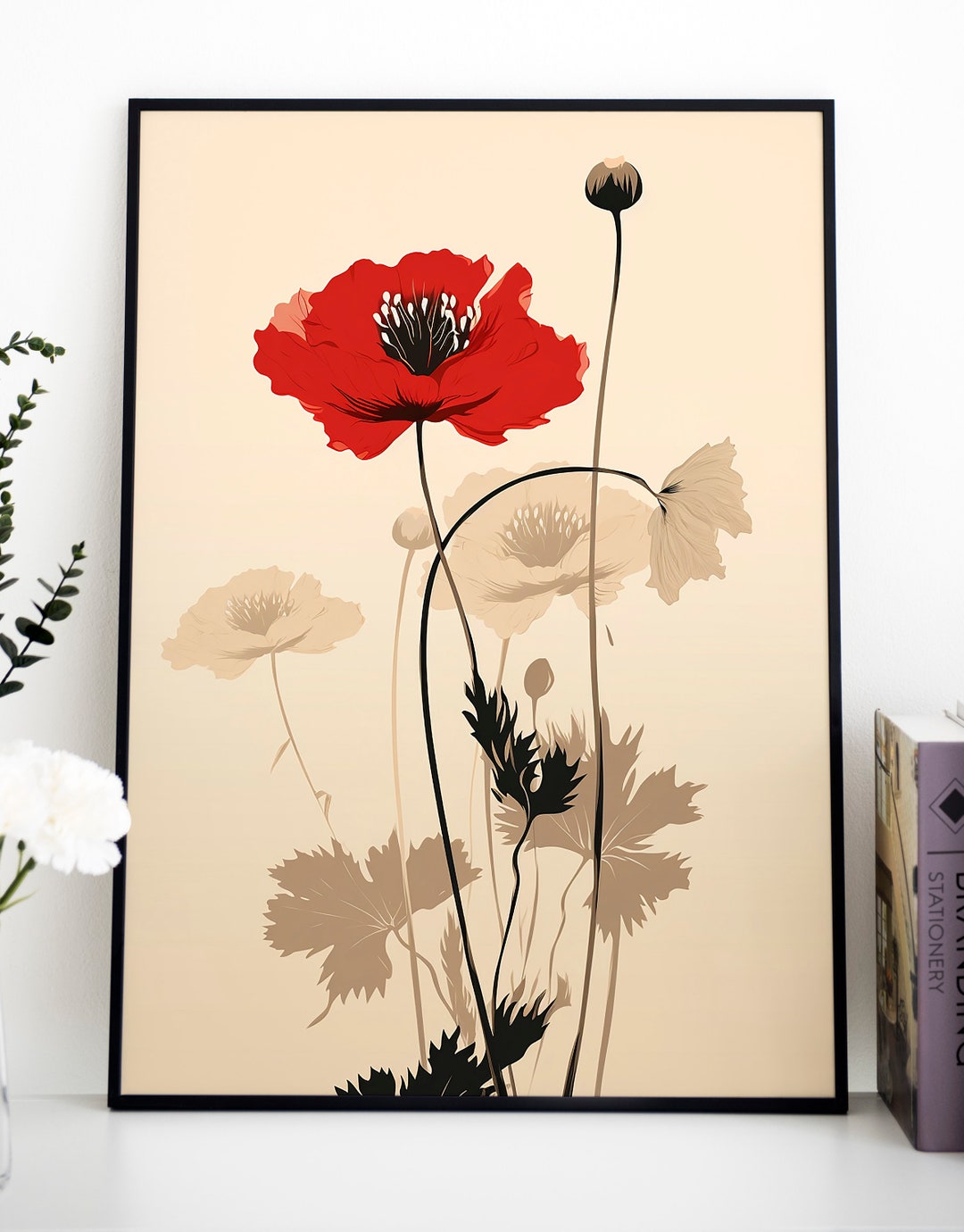 Red Opium Japanese Premium Matte Posters Wall Art - Etsy