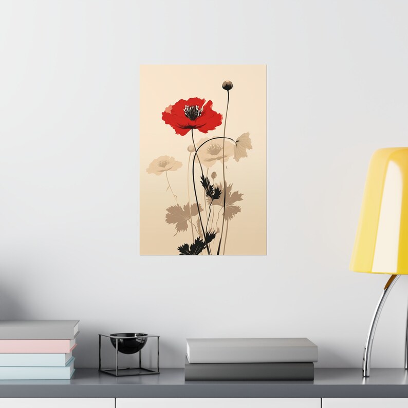 Red Opium Japanese Premium Matte Posters Wall Art - Etsy