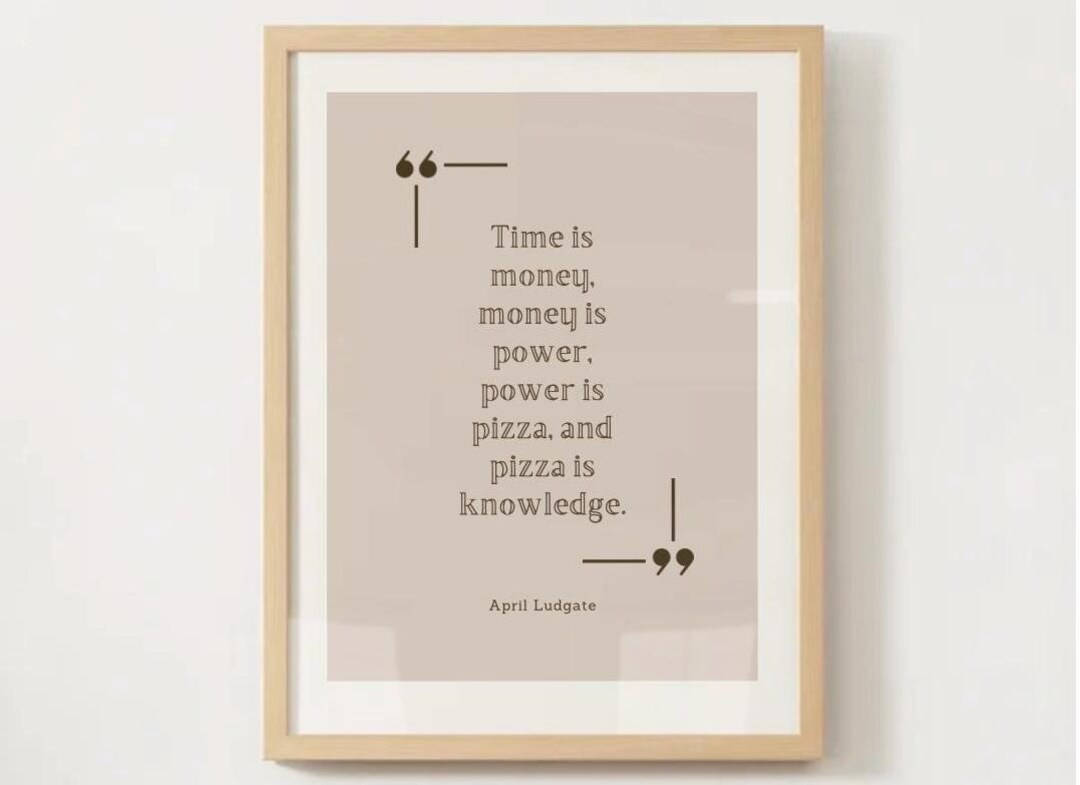 April Ludgate Parks and Recreation Inspirational Quote Poster Digital ...