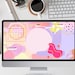 Abstract Pink Desktop Wallpaper Organizer - Etsy