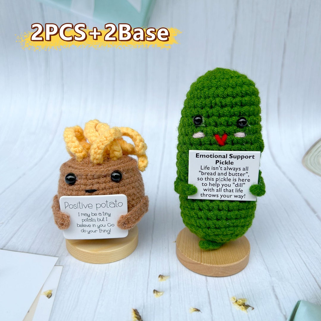 Emotionale Unterstützung Gurke Positive Kartoffel - Etsy.de