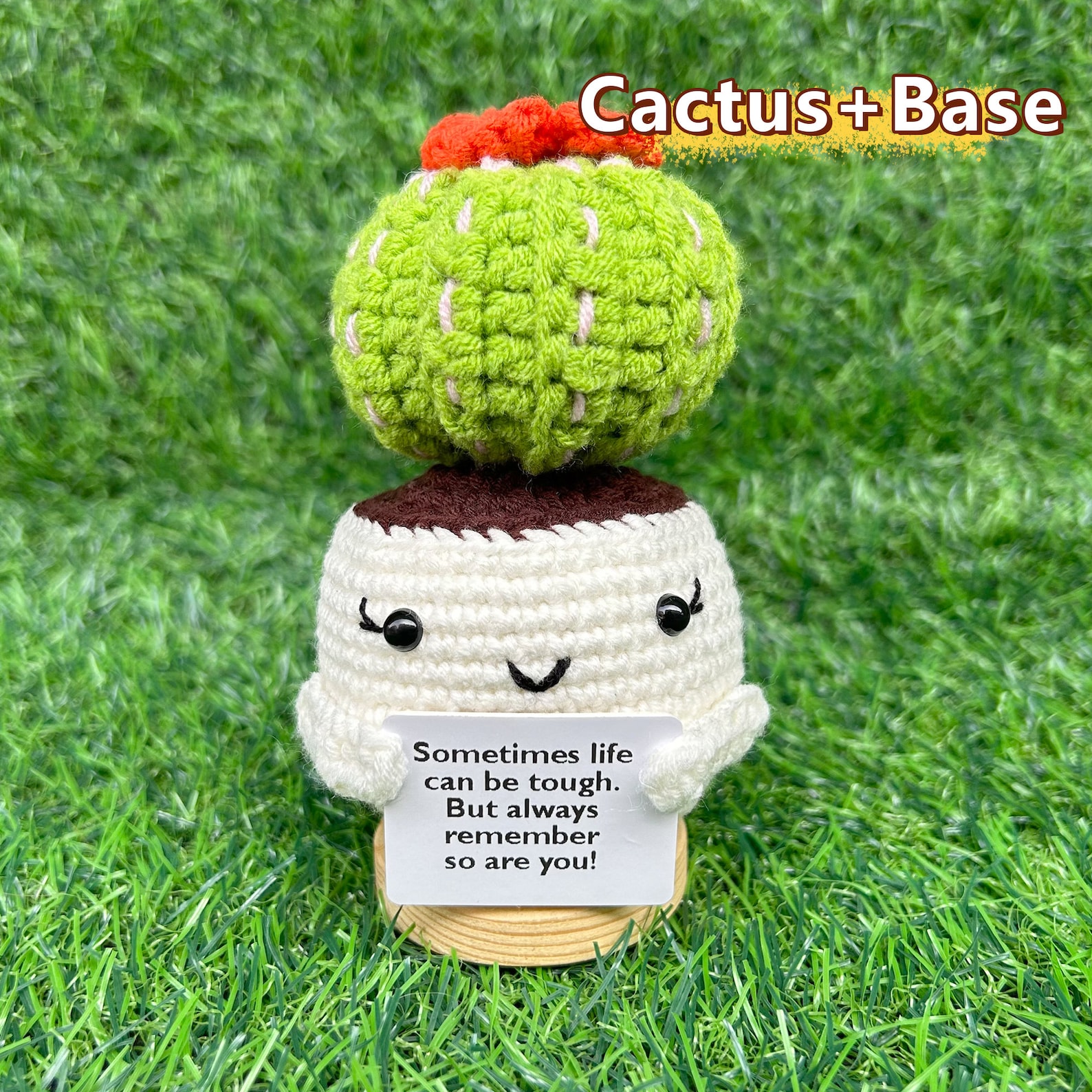Crochet Cactus Succulent: Emotional Support Plant, Desk Decor ...