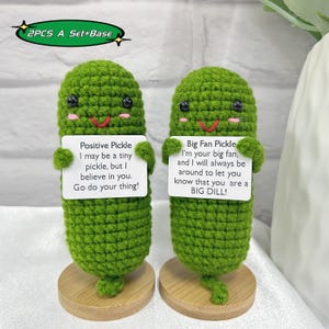 Emotional Support Pickle,positive Pickle,big Fan Pickle,handmade ...
