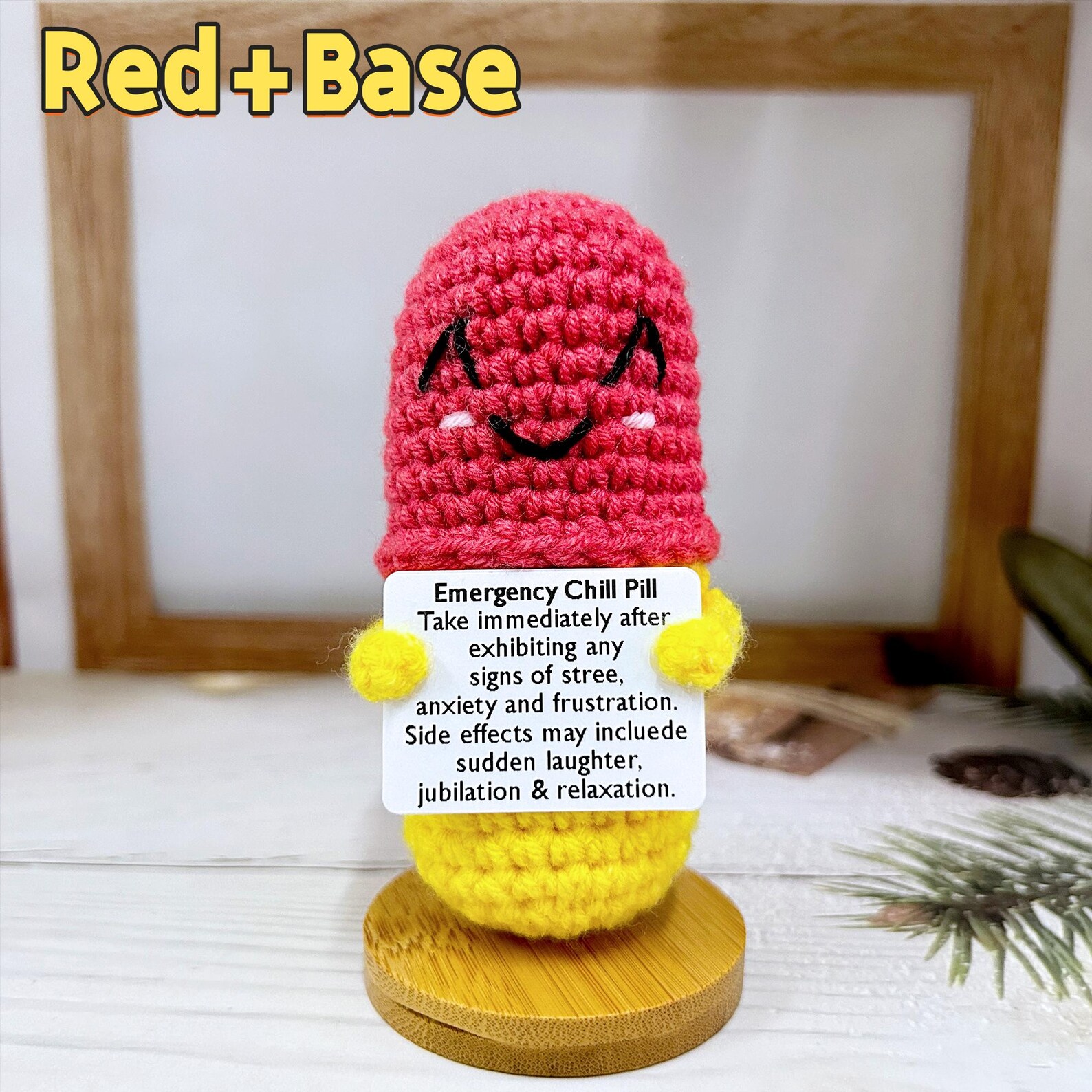 Handmade Crochet Chill Pill: Emotional Support Fidget Toy - Etsy