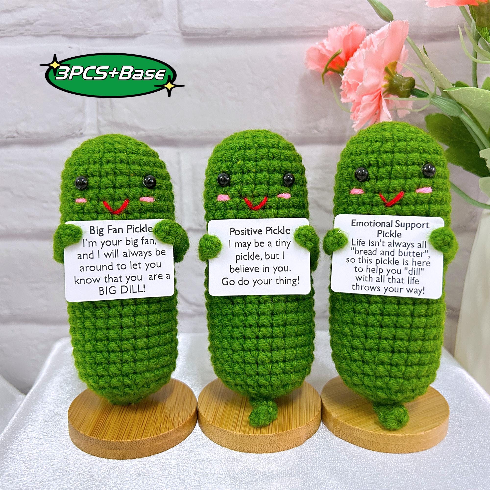 Emotional Support Pickle,positive Pickle,big Fan Pickle,handmade ...
