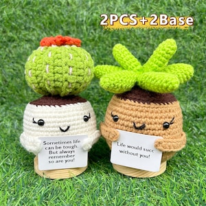 Crochet Cactus Succulent: Emotional Support Plant, Desk Decor - Etsy
