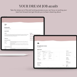 Job Application Tracker Notion Template Job Interview - Etsy