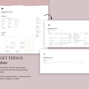 Job Application Tracker Notion Template Job Interview - Etsy
